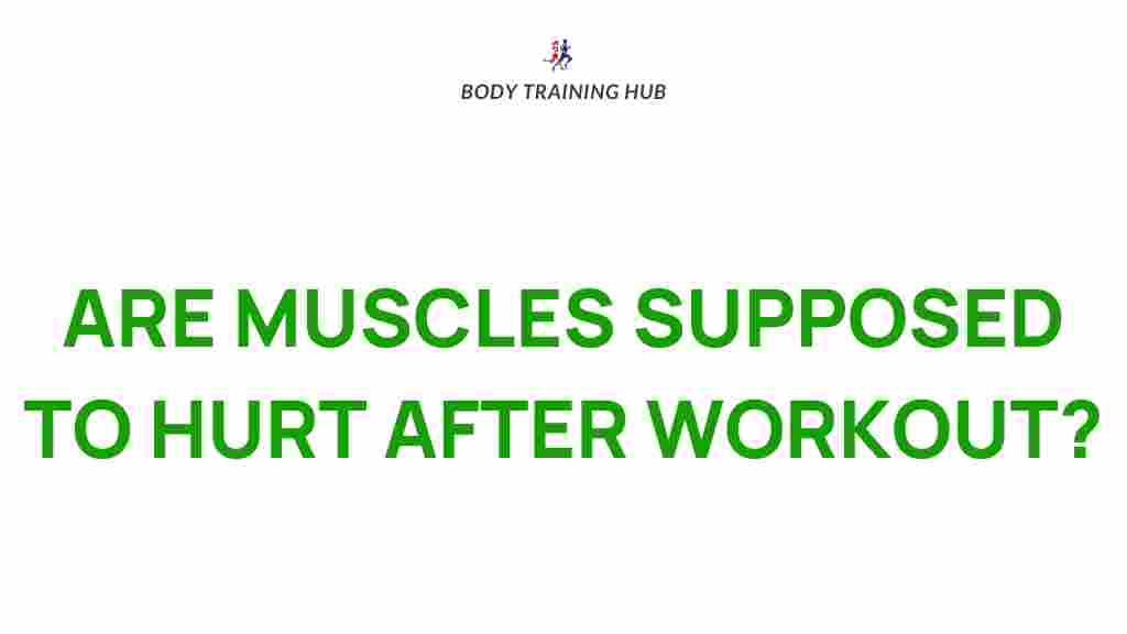 Unveiling The Science Behind Post Workout Muscle Pain