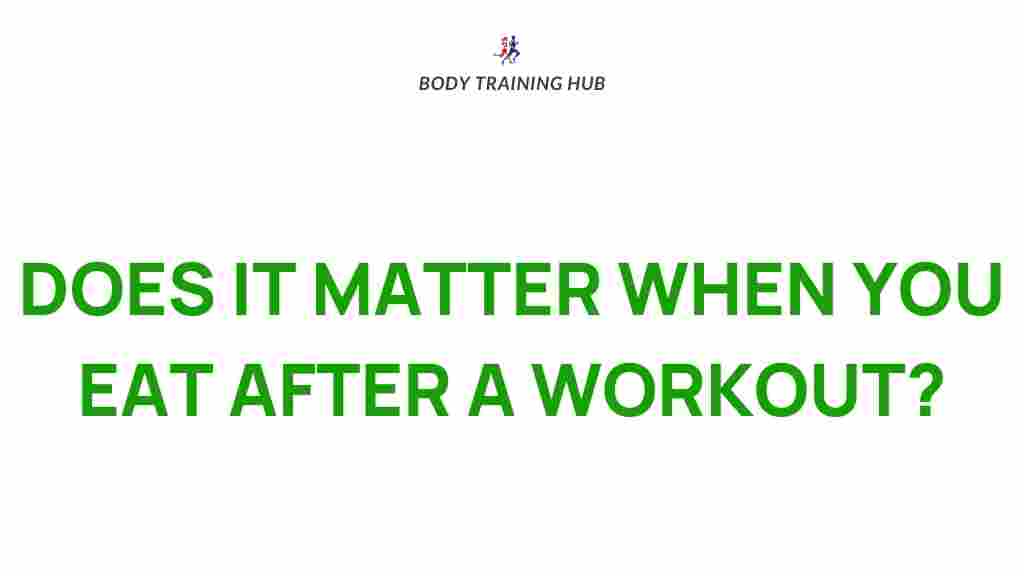 The Surprising Truth About Post Workout Nutrition